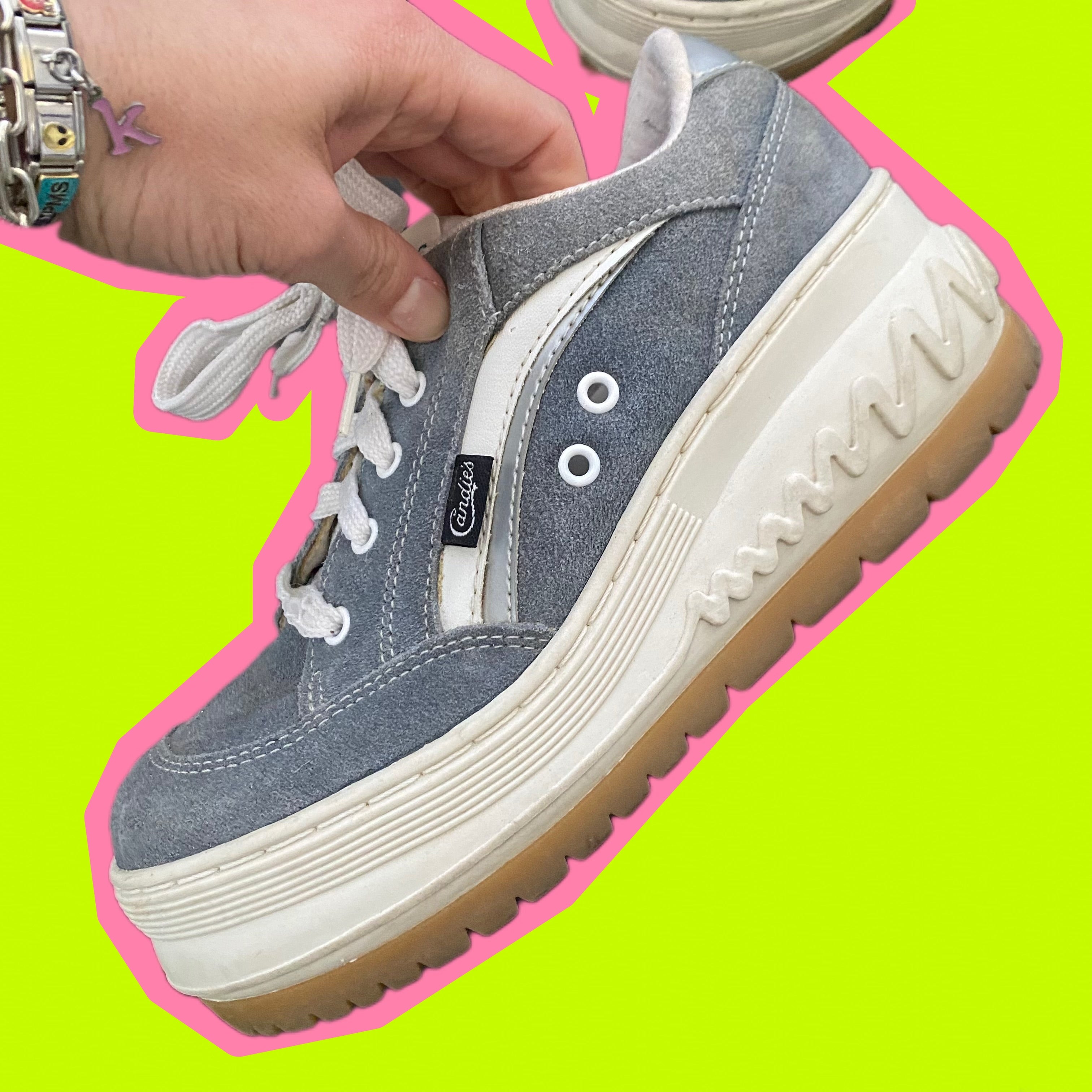 90s Candies Blue Platform Sneakers | Popsnob Vintage